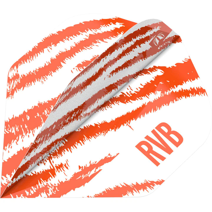 RAYMOND VAN BARNEVELD RVB BRASS PRO.ULTRA NO2 WHITE DART FLIGHTS BY TA ...