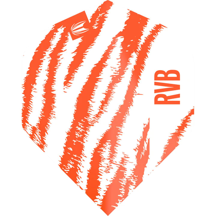 RAYMOND VAN BARNEVELD RVB BRASS PRO.ULTRA NO2 WHITE DART FLIGHTS BY TA ...