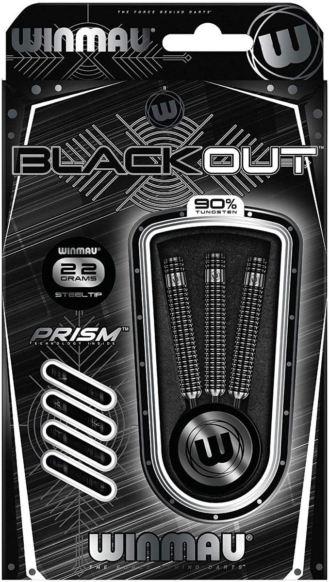 Winmau Blackout Steel Tip Dart Set – Atlantic Dart Warehouse